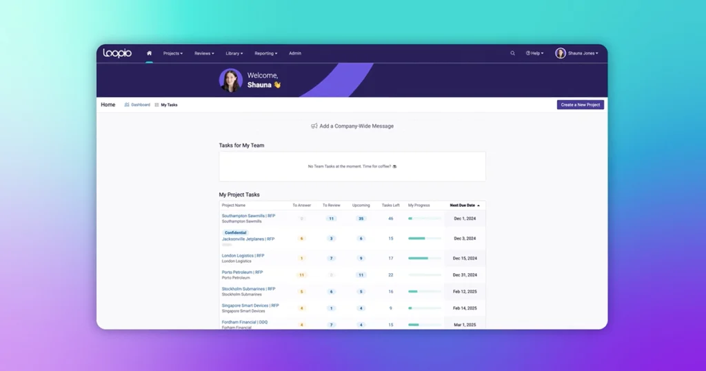 Demo Video of Loopio RFP Response Platform | Loopio